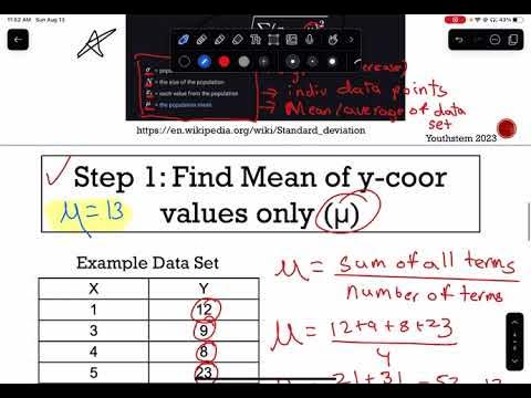 Calculating standard deviation Part 1 - YouTube