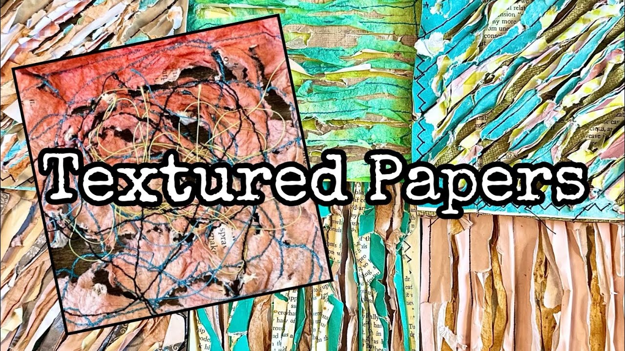 🦋 Textured Papers : how to make them & use them (these are now staples ...