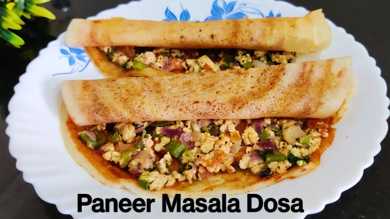 Paneer Masala Dosa|paneer dosa|paneer masala dosa recipe #masaladosa # ...