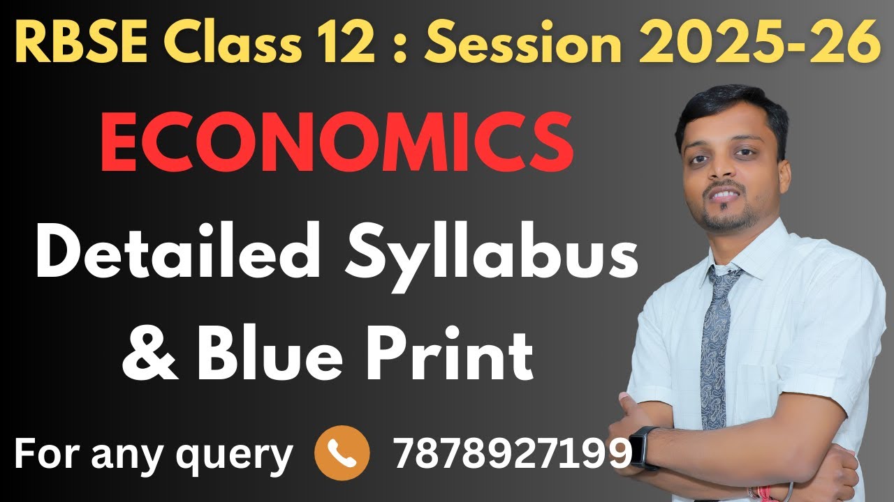 RBSE Class 12 Economics Syllabus and Blue Print 2025-26 | RBSE ...