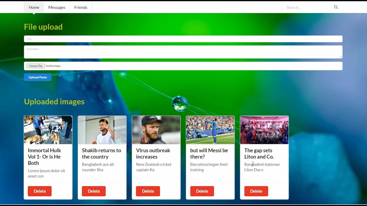 Upload Images or Files to Website in PHP with MySql Database | Image ...