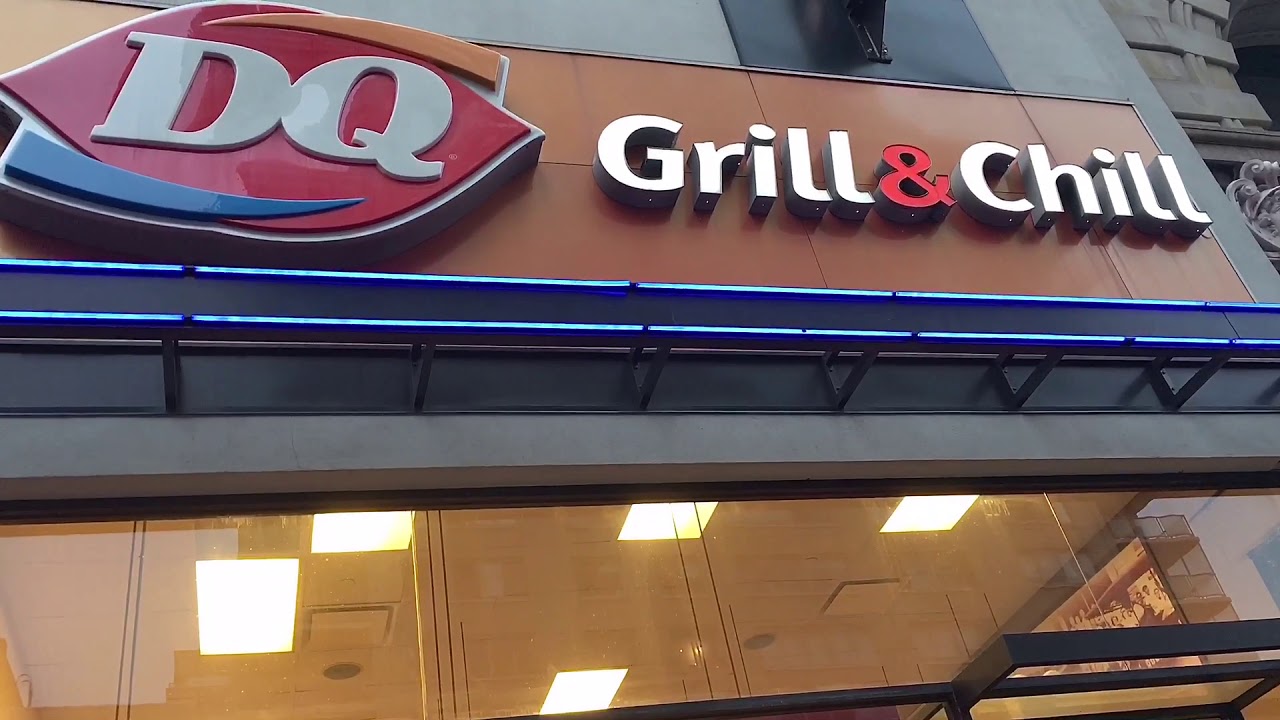 Dairy Queen NYC • Manhattan • Neon Hype Lights • Rare DQ 3 in NYC - YouTube