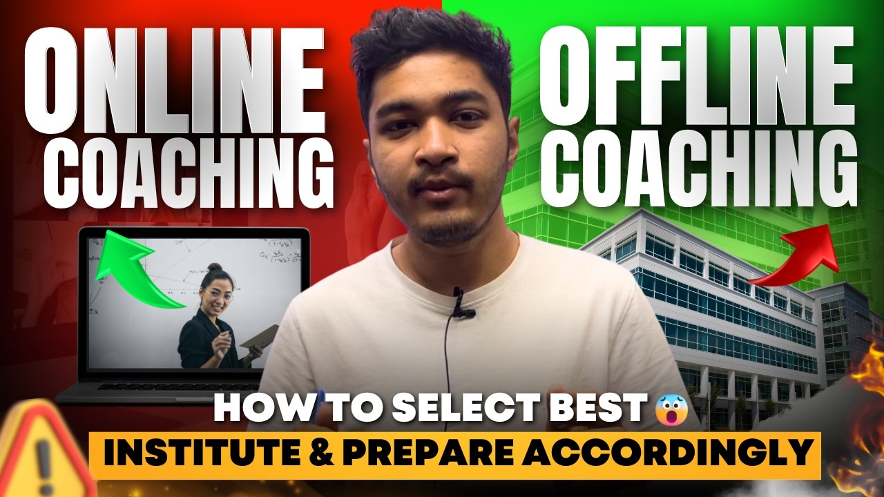 Online V/S Offline Coaching 📝| How To Select Institute 🚀| Preparation ...