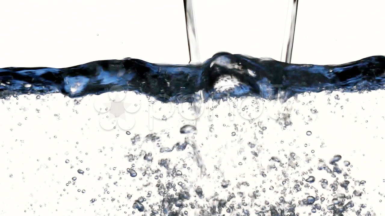 Clean Clear Water Pouring. Stock Footage - YouTube