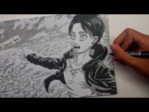Drawing EREN JAEGER FREEDOM [ Shingeki no Kyojin ] | Manga Style - YouTube