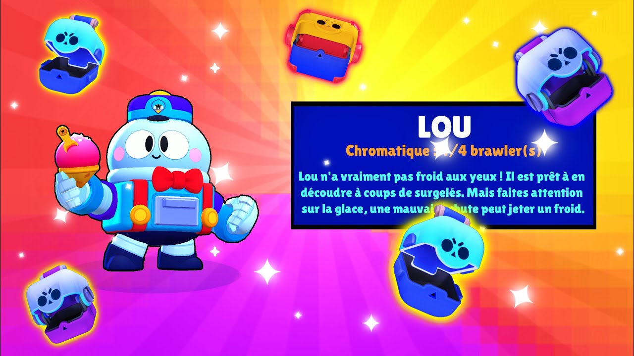 BRAWL STARS PACK OPENING NOUVEAU BRAWLER LOU JE DEBLOQUE LE NOUVEAU ...