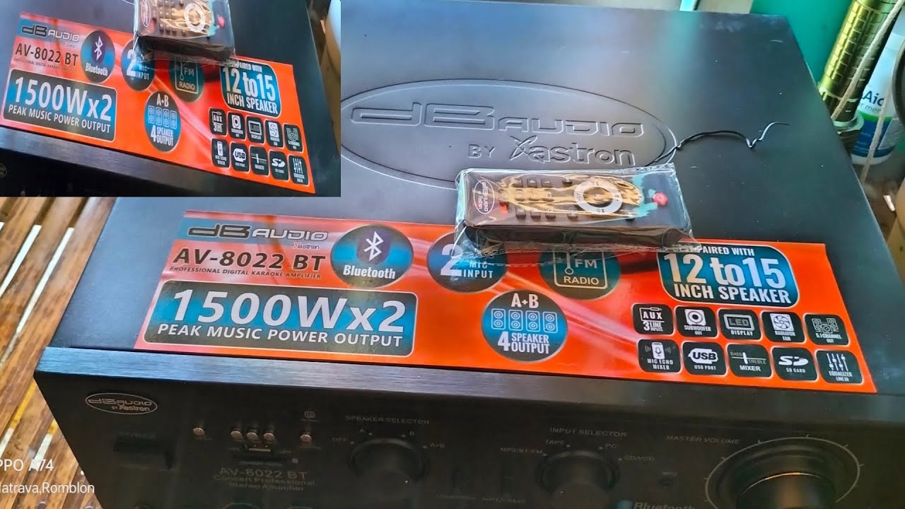 DB Audio AV-8022 BT unboxing - YouTube