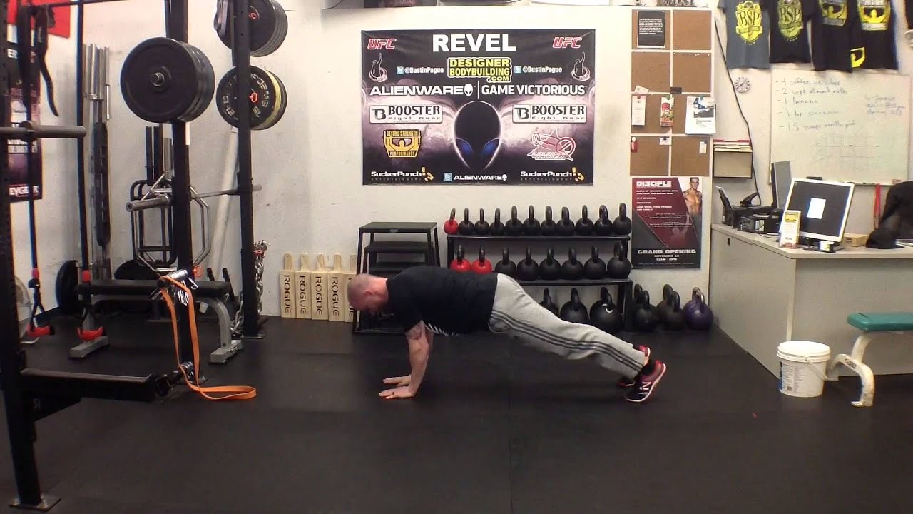 Push-up + Alternating T-Stabilization - YouTube