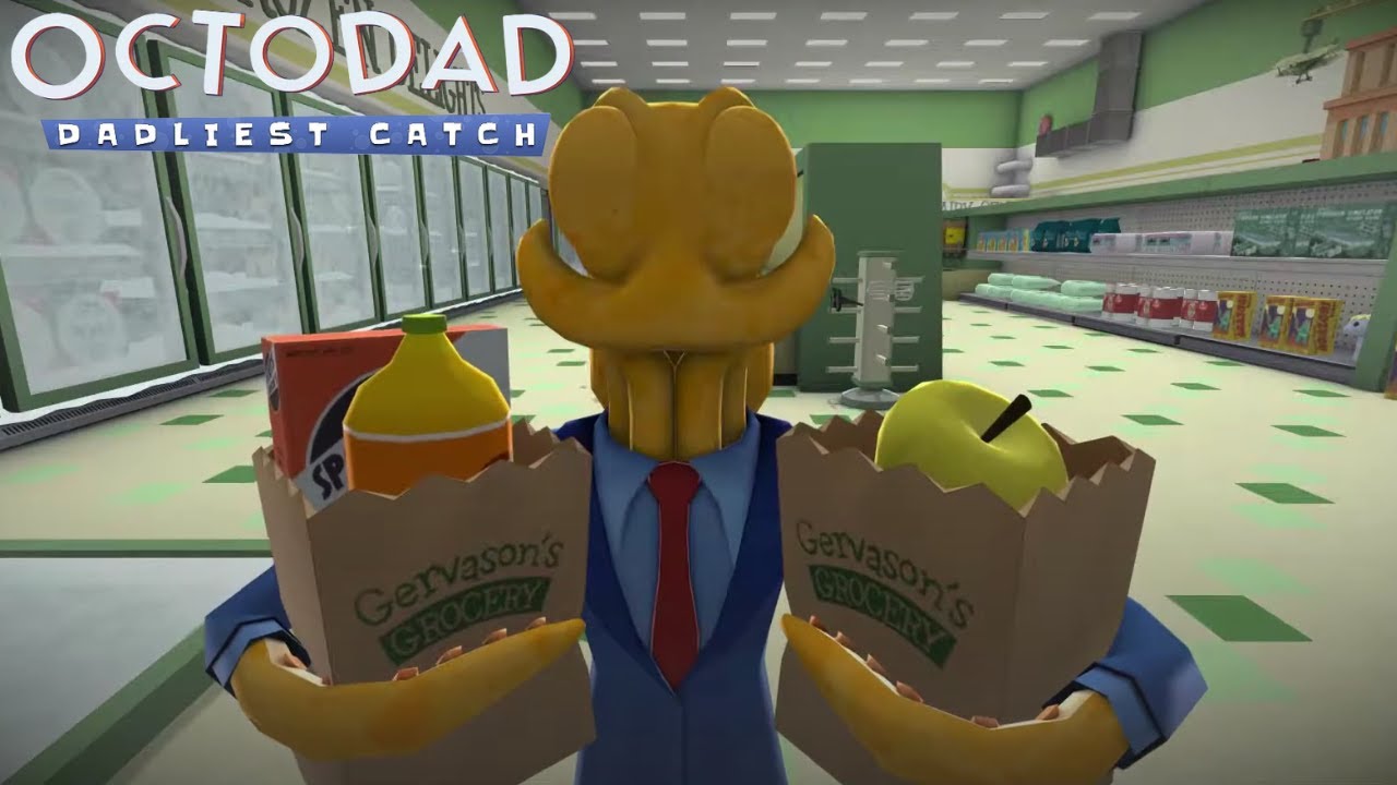 Octodad Dadliest Catch part 2 | The Chaos in the Grocery Store - YouTube