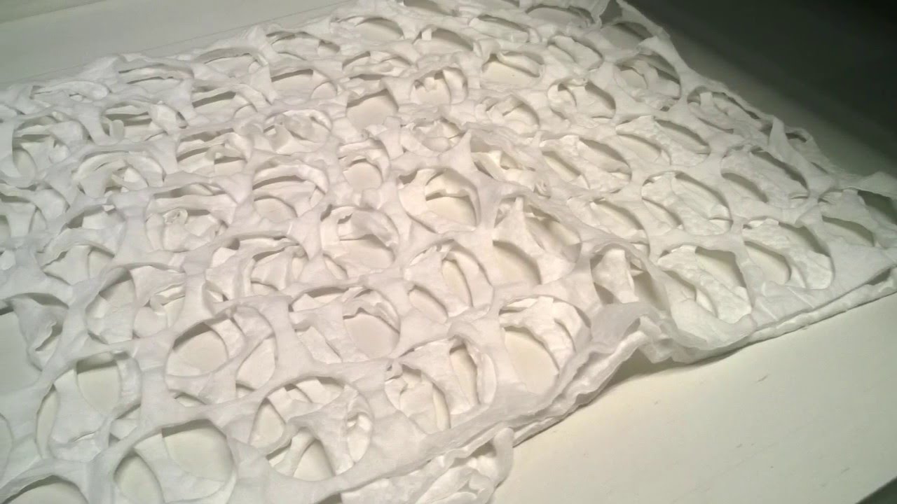 Cotton pads frame recycling - YouTube