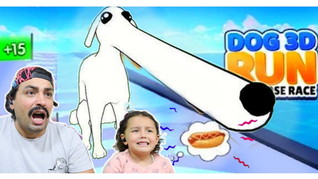 KOŞTUKCA BURNU UZAYAN KÖPEK 😄 LONG DOG RUN: long ROSE 3D - YouTube