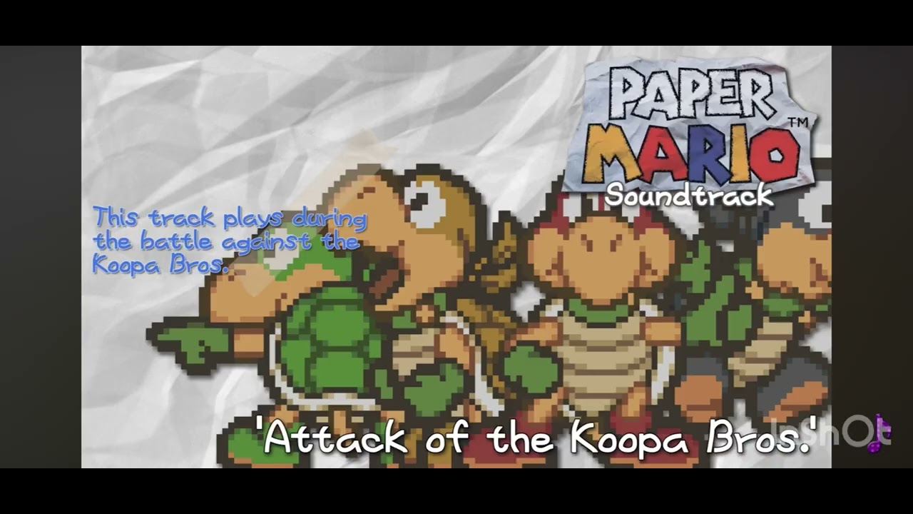 Paper Mario 64 - Attack Of The Koopa Bros (GarageBand Cover) - YouTube