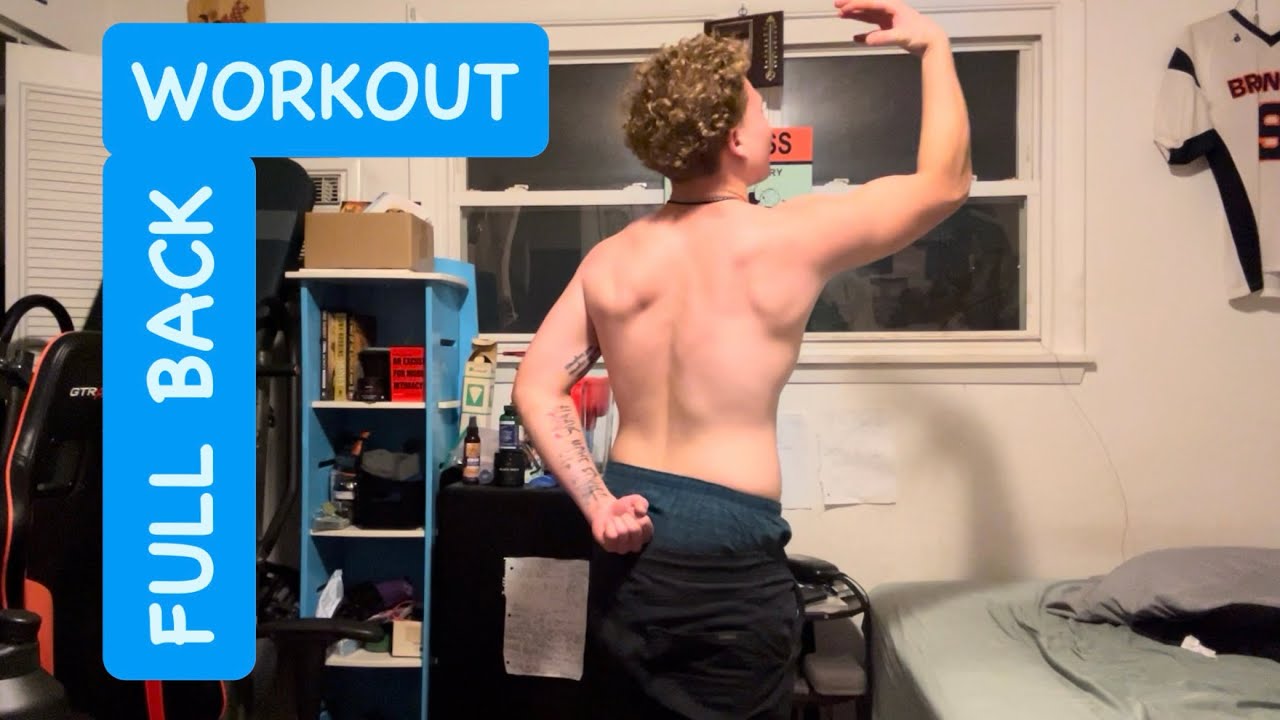 RESISTANCE BAND BACK WORKOUT + POSING - YouTube