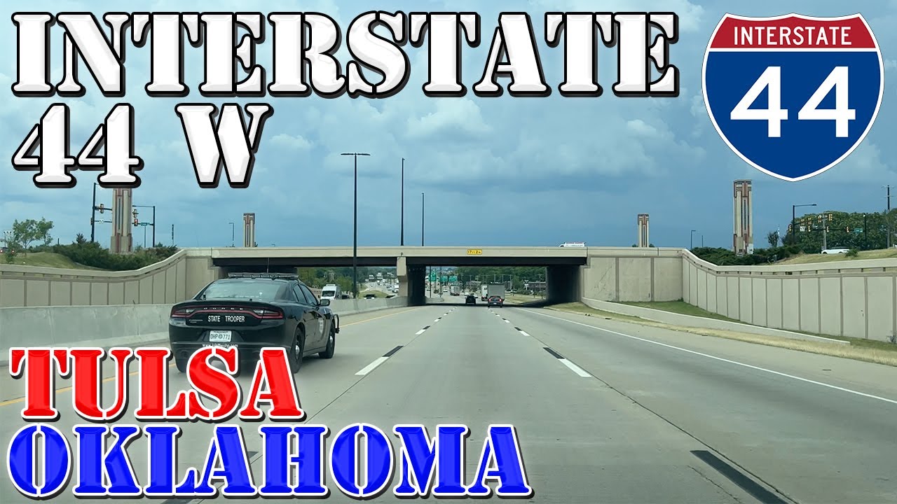 I-44 West - Tulsa - Oklahoma - 4K Highway Drive - YouTube