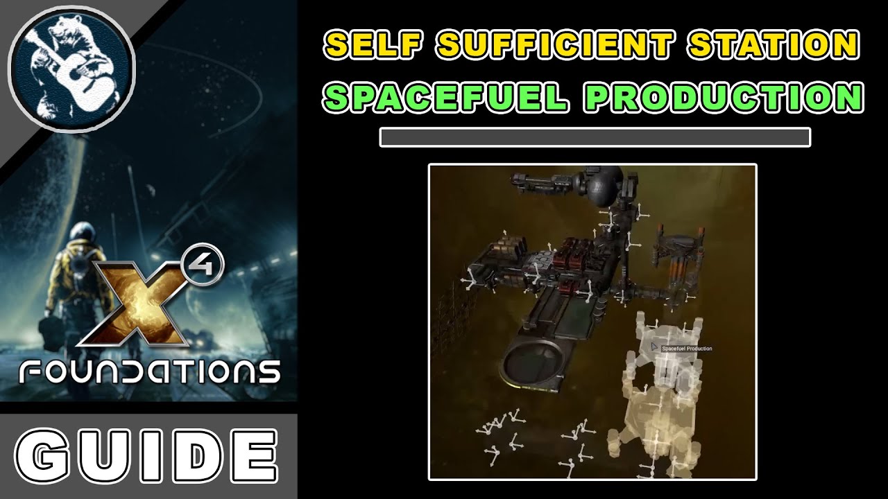 X4 Foundations Station Building Guide Spacefuel Production Building x4 ...
