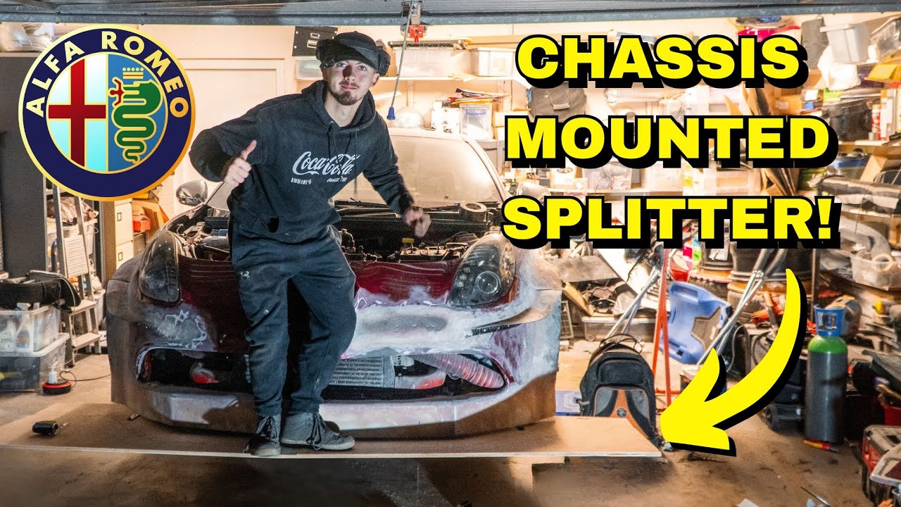 I Built a CUSTOM TIME ATTACK Style Chassis Mounted Splitter for my ...