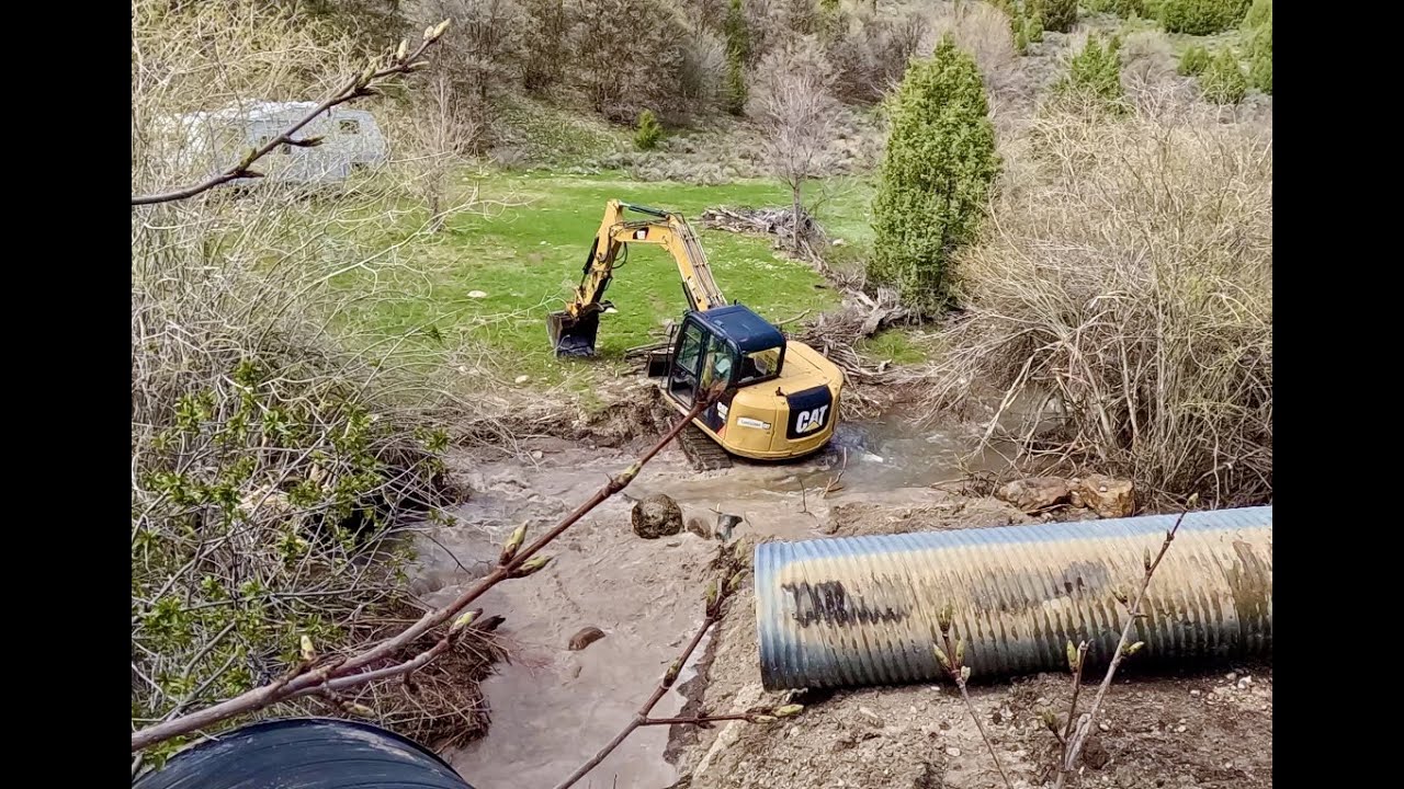 REBUILDING 2nd Driveway WASHED OUT during SPRING RUNOFF! - YouTube