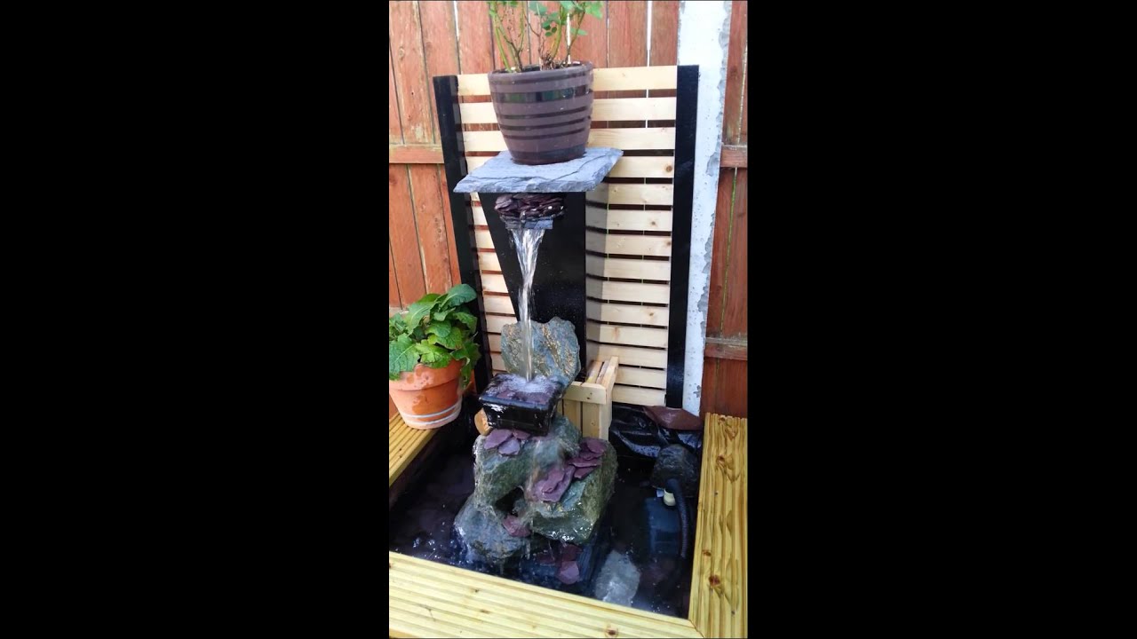 DIY My Garden Small Waterfall - in progress (Ver1) - YouTube