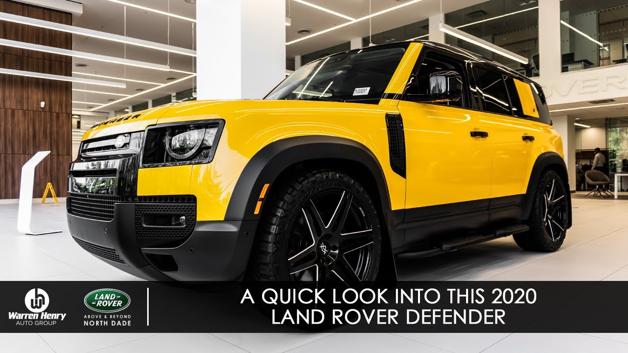 Land Rover Defender Yellow Kahn Automobiles