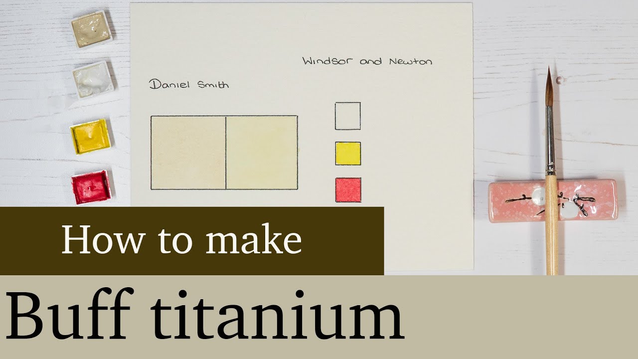 How to make buff titanium in watercolor. - YouTube
