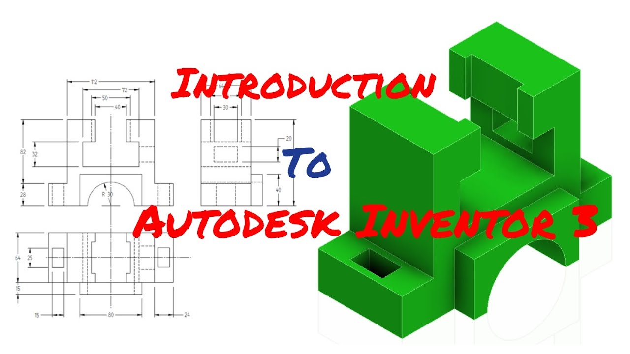 Introduction to Autodesk Inventor 3 In | Technical Drawing ...