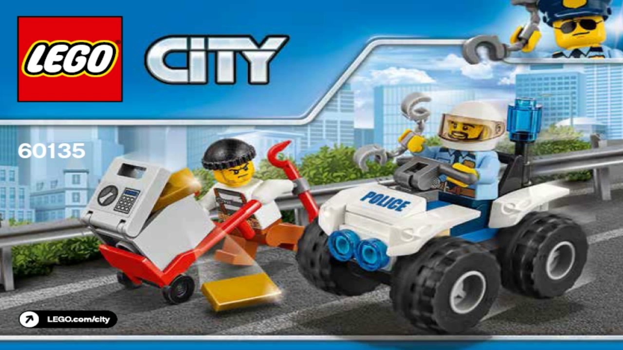 Лего Сити 2017 ПОЛИЦЕЙСКИЙ КВАДРОЦИКЛ LEGO City Police ATV ARREST 60135 ...