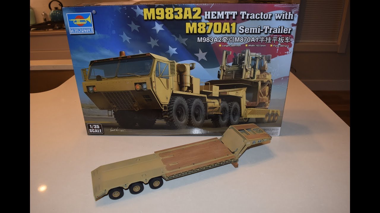 1/35 Trumpeter HEMTT M870A1 Trailer Model Build 01055 - YouTube