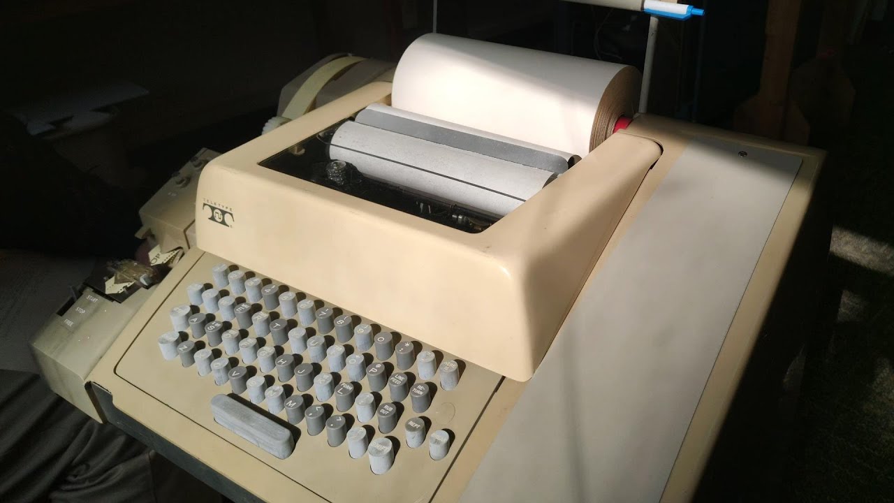 Teletype 33 ASR - Rough Draft - YouTube