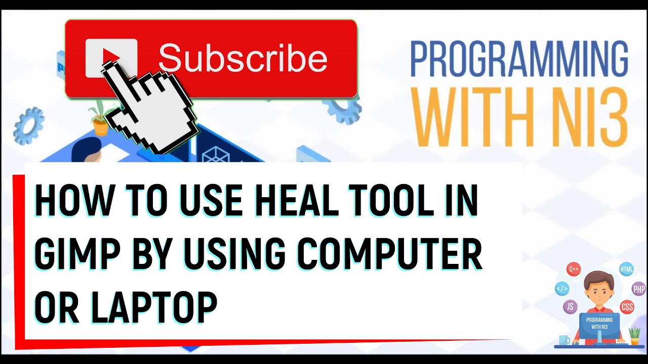 How to use heal tool for making small correction in picture or image by ...