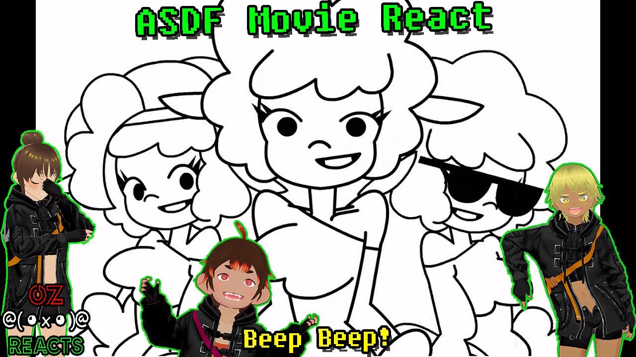 All ASDF Movies + BONUS Sexy Sheep Reaction | Oz Monke [Vtuber] - YouTube