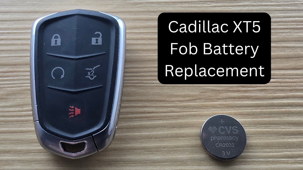 How To Replace or Change Cadillac XT5 Remote Key Fob Battery 2017 ...