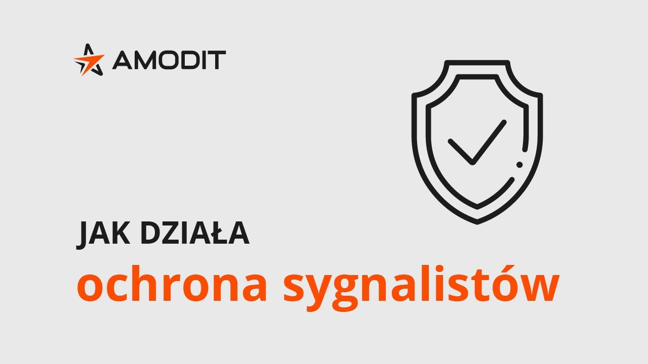 Jak działa ochrona sygnalistów w AMODIT? - YouTube
