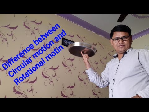 Difference between Circular motion and Rotational motion - YouTube