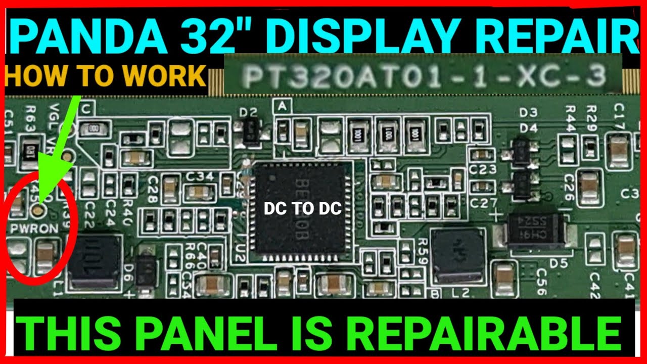 HOW TO REPAIR PANDA TV DISPLAY || LED TV DISPLAY OR PANEL SCREEN ...