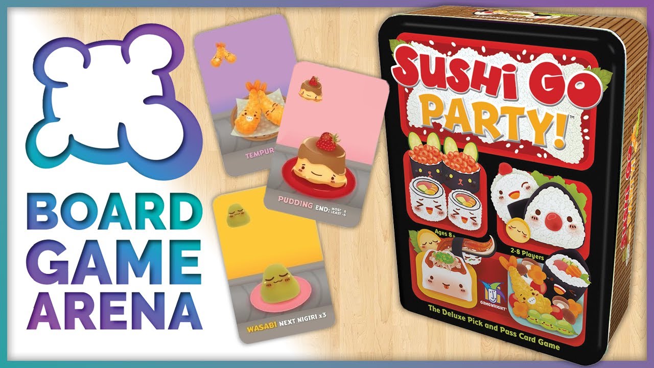 Sushi Go Party - Super Sashimi Skills (Board Game Arena Gameplay) - YouTube
