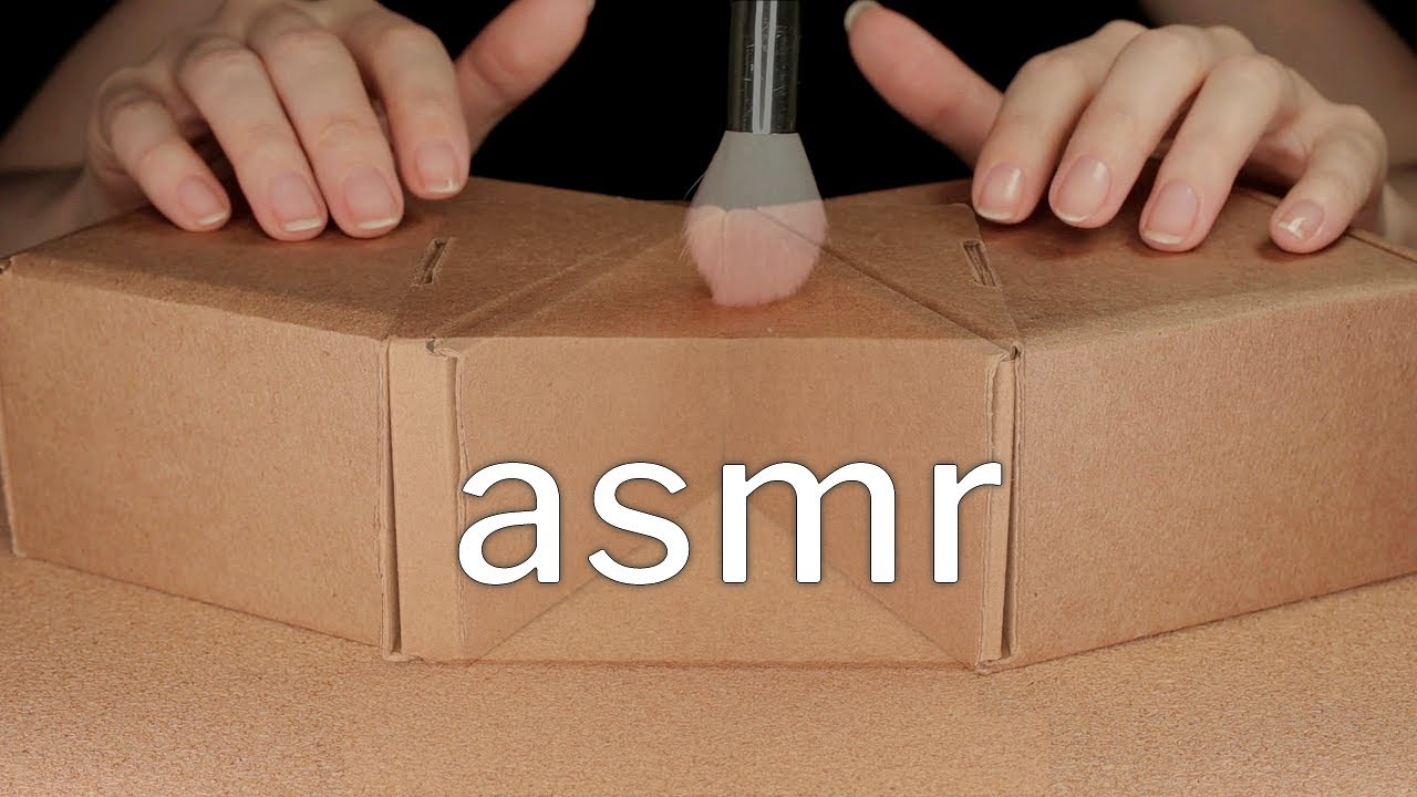 [ASMR] Cardboard Box Finger-Tapping & Brushing * Layered (NO TALKING) - YouTube