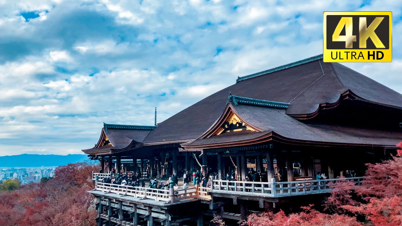 【4K UHD】Walking Tour-Autumn Leaves in Kiyomizudera Temple, KYOTO, JAPAN ...