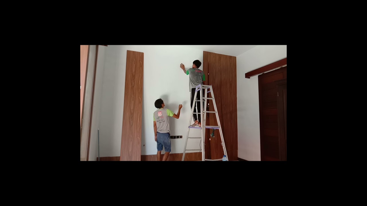 proses pemasangan PVC BOARD(PARTISI DINDING) - YouTube