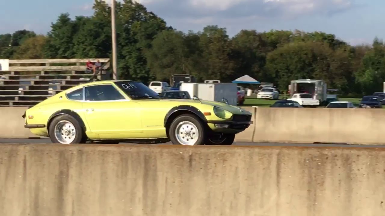 Turbo LS 240z dragstrip run - YouTube