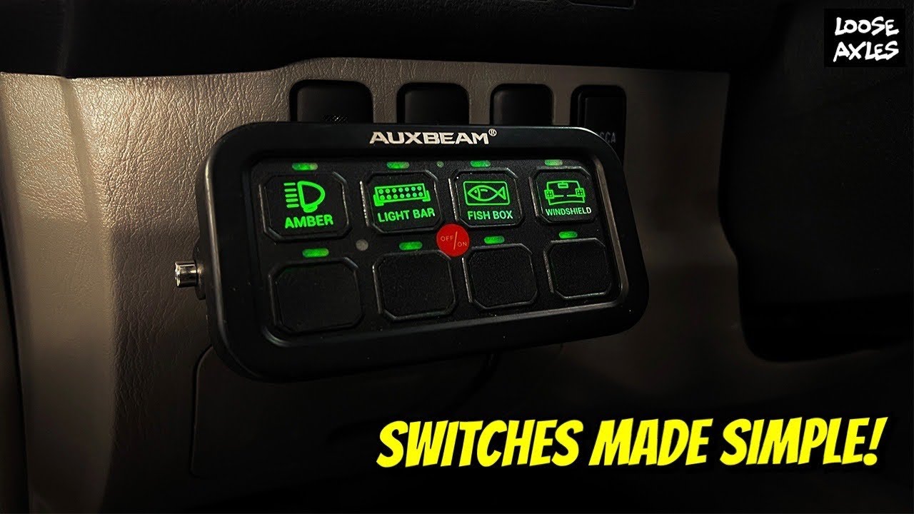 Installing an Auxbeam 8 Gang Switch Panel Into My 4th Gen Toyota ...