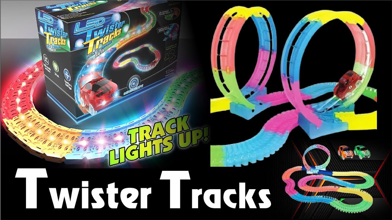 Twister Tracks 360 Degree Stunt Loop Action with Fast Motorized Sports ...