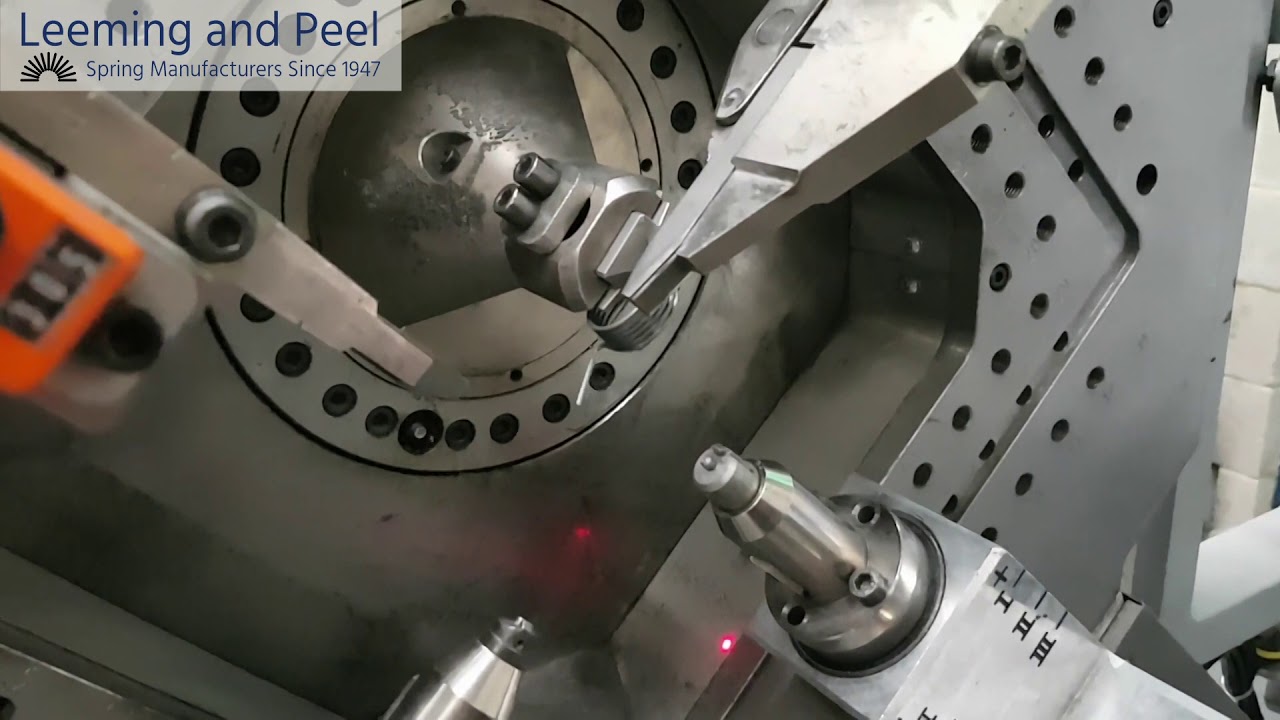 Pitched Torsion Spring manufactured on Wafios CNC - YouTube