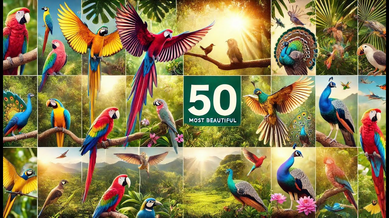 Top 50 Most Beautiful Birds in the World | Stunning 4K Ultra HD Nature ...