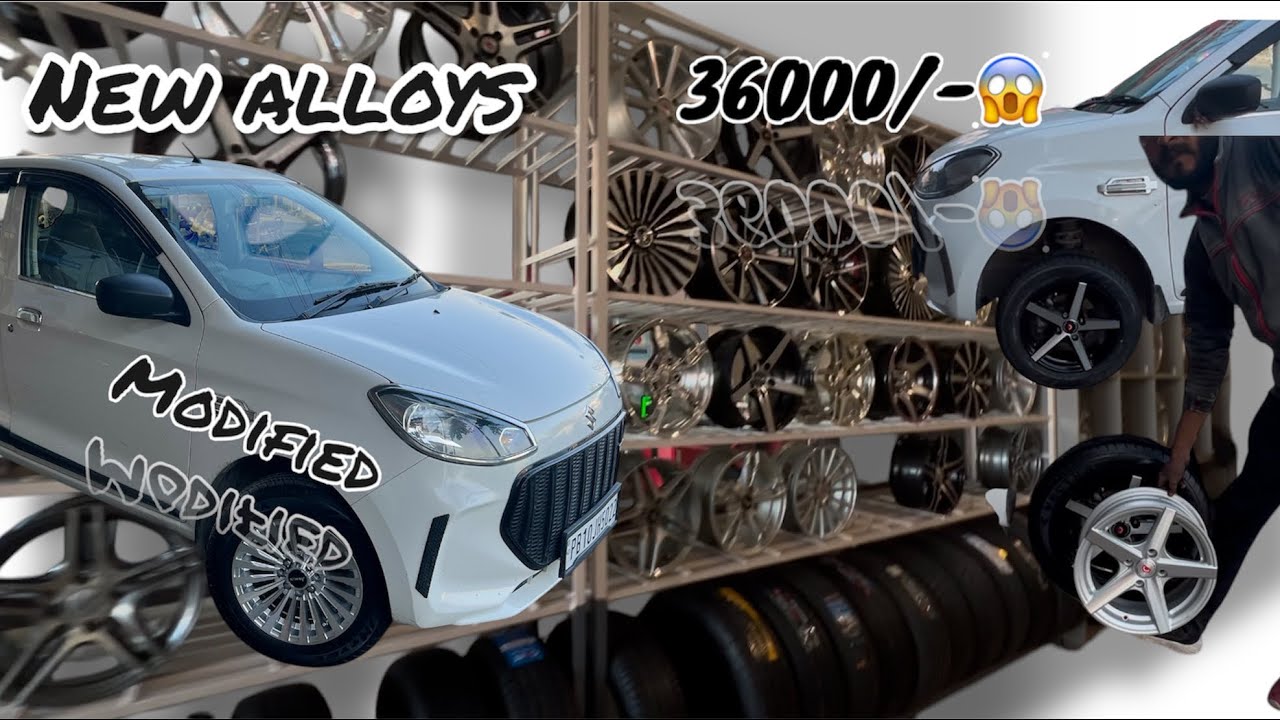 New alloy wheels🔥 installed in alto k10 2025 😳 modified alto #creative ...