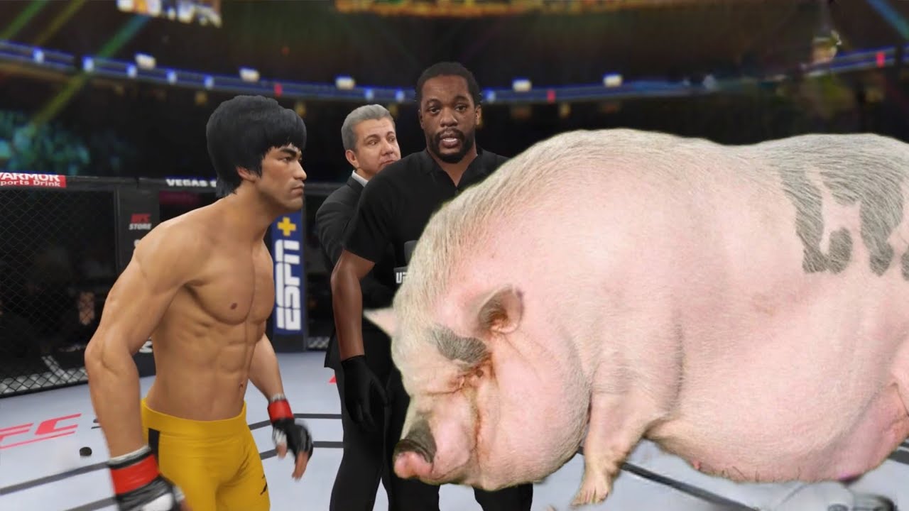 UFC4 Bruce Lee vs. Big Pig EA Sports UFC 4 - YouTube