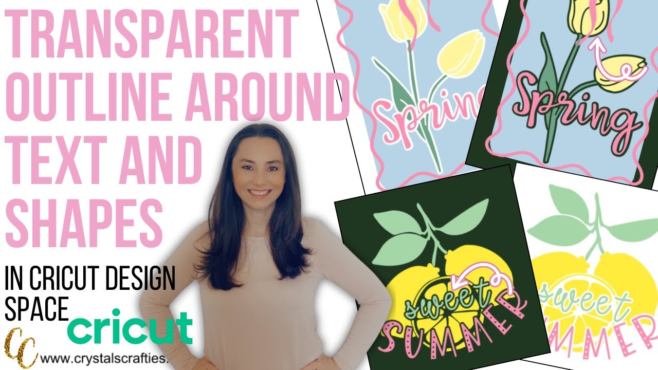 How to Create a Transparent Outline in Cricut Design Space | Negative Outline Tutorial - YouTube