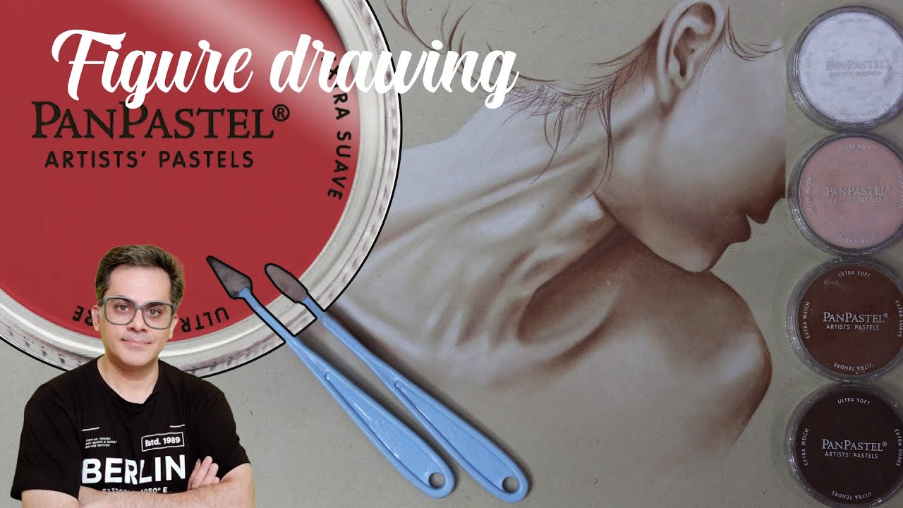 PAN PASTEL: Step-by-step figure drawing tutorial with Pan pastel - YouTube