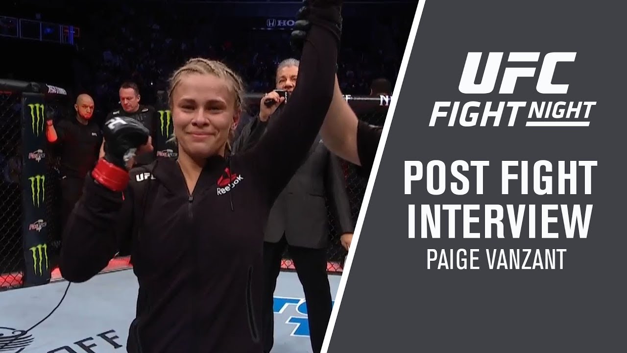 UFC Brooklyn: Paige VanZant - "I'm Getting Right Back in the Gym" - YouTube