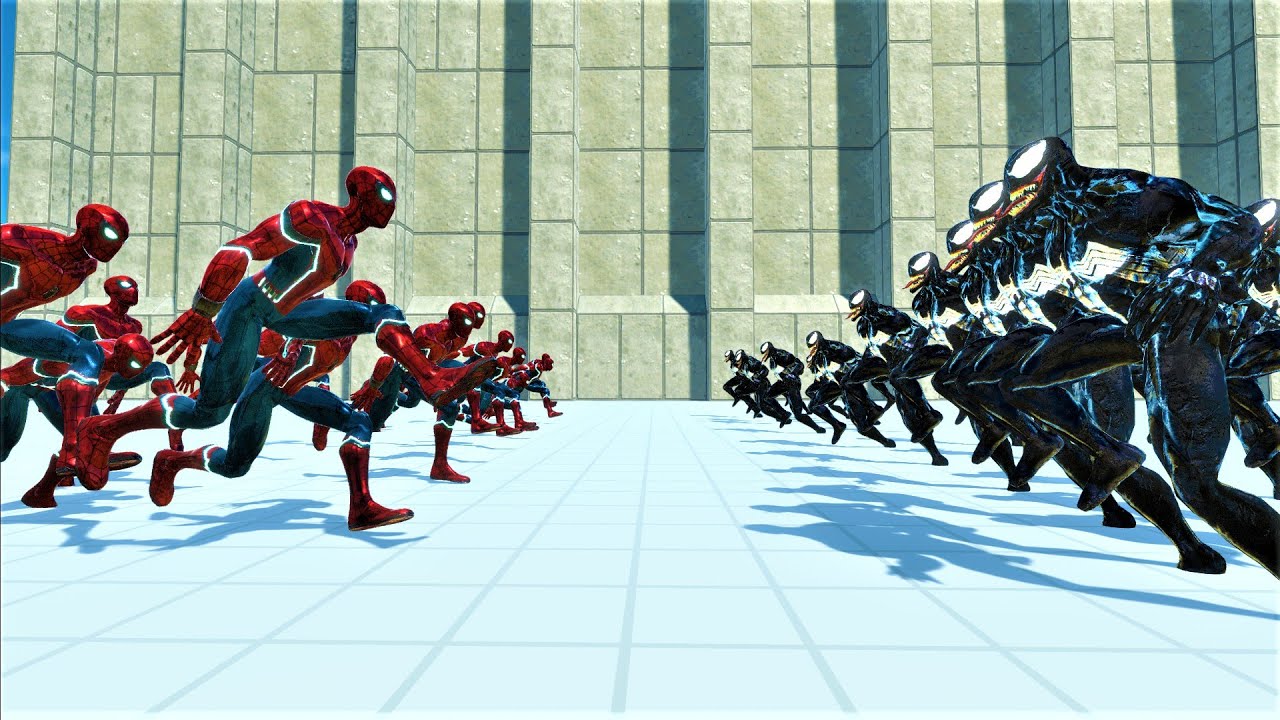 Superhero army battle Animal Revolt Battle Simulator - YouTube