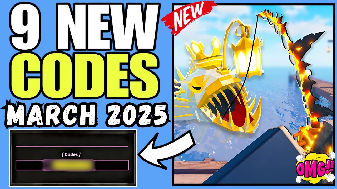 ⚡MARCH ACTIVE CODES⚡⚠️FRESH!⚡CODES⚠️FISCH ROBLOX CODES 2025 - FISCH ...